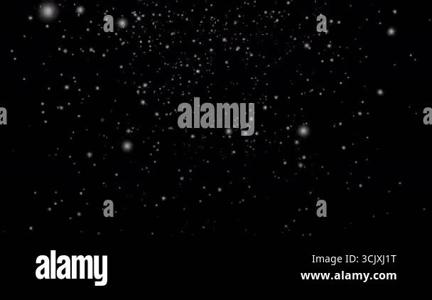 Snowflake Snowfall On Black Background Realistic Snow Fall Seamless