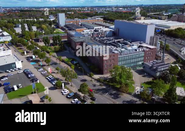 Aerial view of the Procter and Gamble Gillette factory in Berlin ...