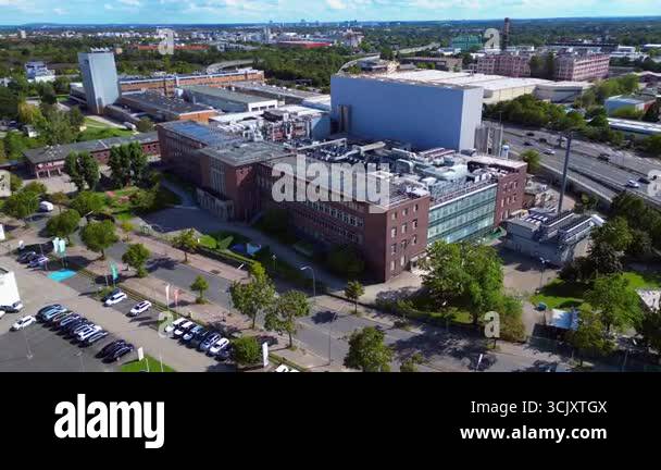 Aerial view of the Procter and Gamble Gillette factory in Berlin ...