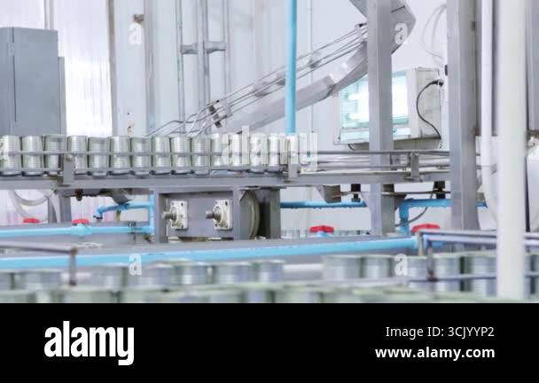 Empty and clean aluminum cans are selected and transported down the ...