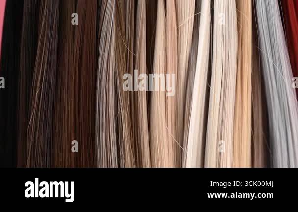 video of hair color swatches close-up Stock Video Footage - Alamy