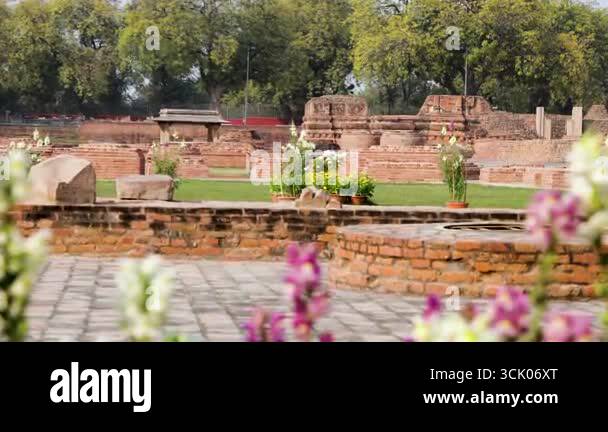 ancient ruins of sarnath the sacred buddhist place from unique ...