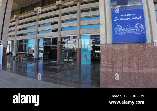 Samarkand, Uzbekistan - June 5, 2025 - Samarkand Main Railway Station ...