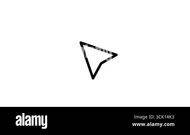 Cursor icon animation. Mouse icon animation Stock Video Footage - Alamy