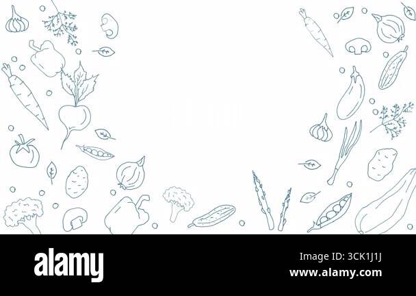 Green vegetables frame seamless Stock Videos & Footage - HD and 4K ...