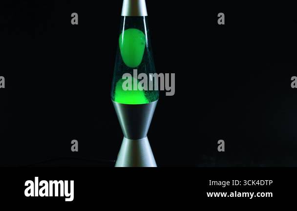 Green lava lamp with moving blobs Stock Video Footage - Alamy