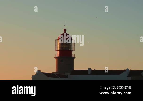 Witness the stunning Cap St. Vincent Lighthouse in Sagres, Portugal, as ...