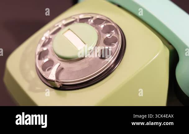 Vintage Rotary Dial Telephone. Retro Communication Concept for ...