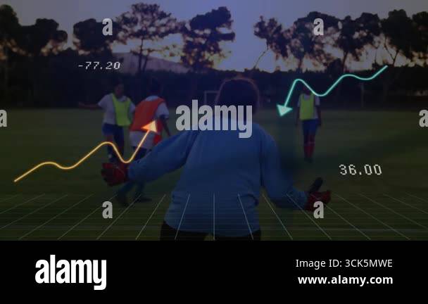 GK tracking sliding tackle on orange bib dribbling with overlays ...