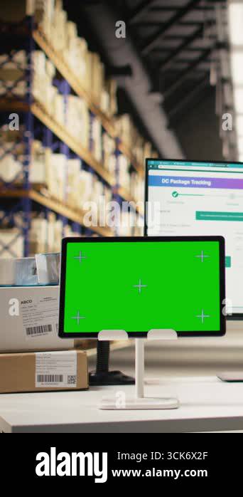 Vertical Video African american staff checking cardboard boxes with ...