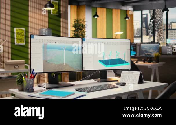 Wind turbine simulation on PC screens in research and development ...