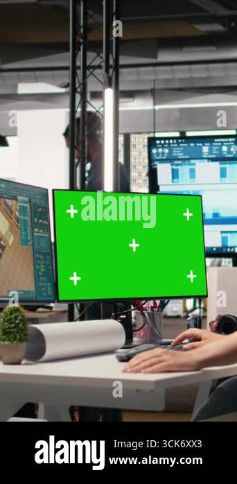 Vertical Video Developers team planning construction with software ...