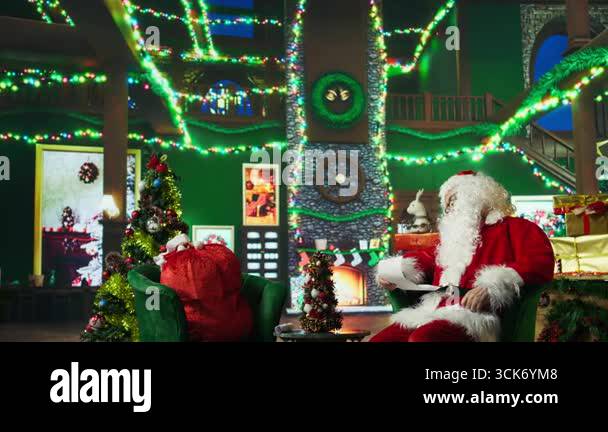 Man dressed as Santa Claus being late to children charity event after ...