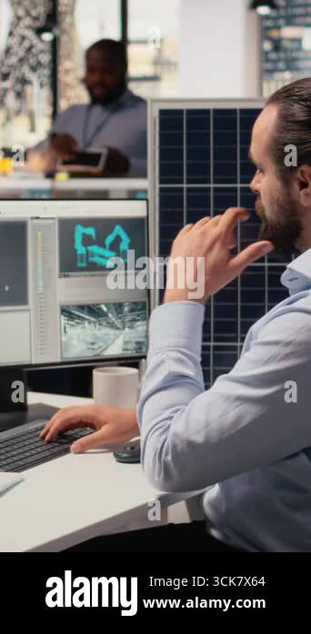 RD department researcher using machine learning tech to study solar green energy systems ...