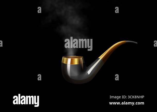 Animated smoking pipe with changing backgrounds Stock Video Footage - Alamy