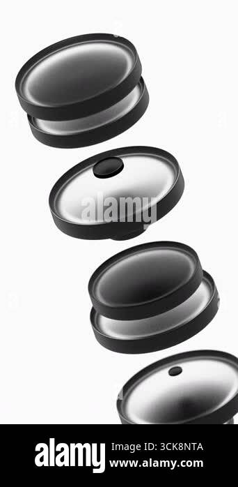 Exploded view of modern kitchen lids Stock Video Footage - Alamy