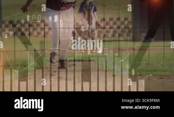 pitcher shifting weight into softball windup under finance chart ...