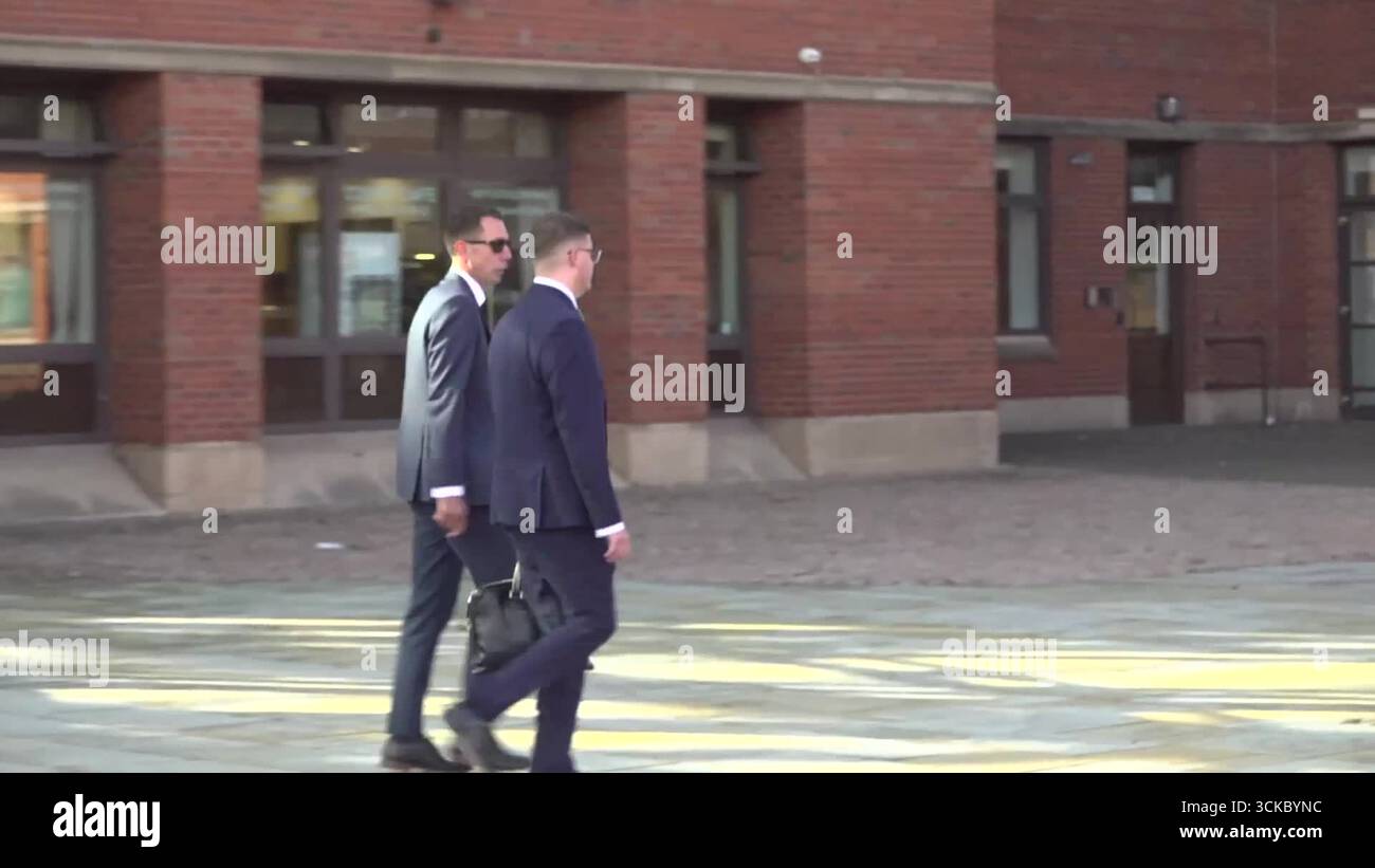 Former Premier League referee David Coote leaves court after denying ...