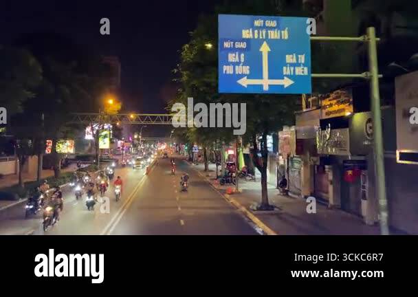 Ho Chi Minh City Nights, Bason Bridge Night With Lights, Bason Bridge ...