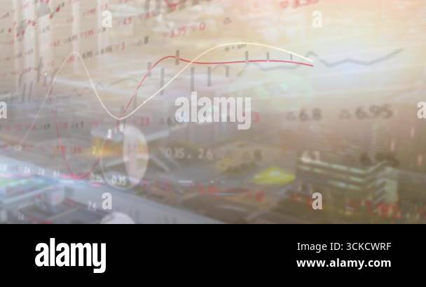 Data visualization overlay animating over Stock Videos & Footage - HD ...