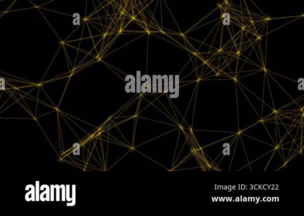 Smooth movement of a geometric shape animated in space in the form of a ...