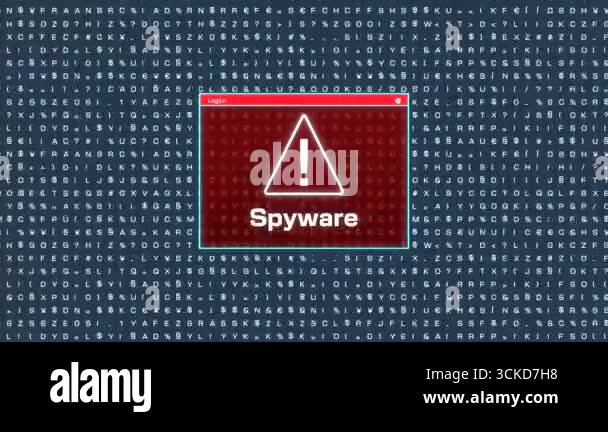 Spyware, system warning. Computer crime, antivirus software, system ...