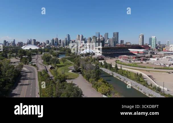 Calgary, Alberta - August 24, 2025: Stampede grounds in Calgary with ...