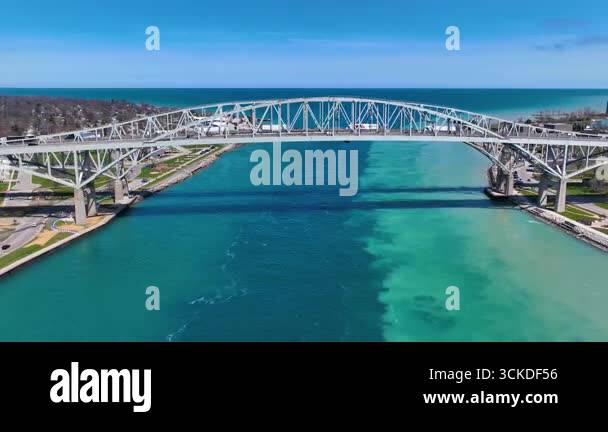 Blue Water Bridge is an international bridge across the St. Clair River ...