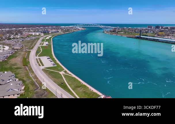 Blue Water Bridge is an international bridge across the St. Clair River ...