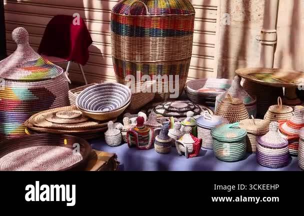 Colorful baskets craft fair Stock Videos & Footage - HD and 4K Video ...