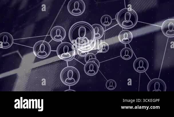 Drifting circles linking nodes into clusters pulsing, visualizing ...