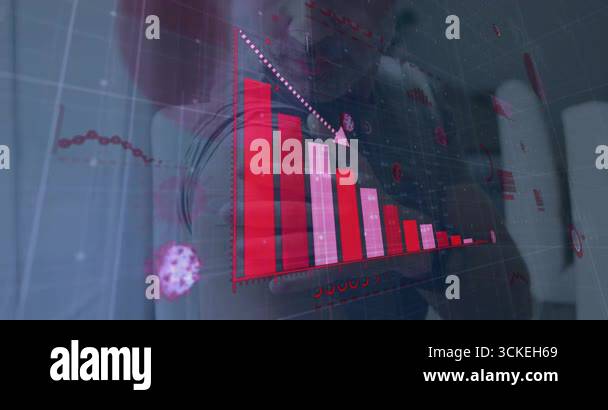 Man raising arm and gripping bicep inside bathroom, analyzing ...