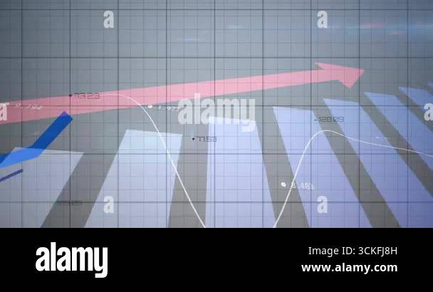 Bar chart opening, pink arrow drifting, lines animating, callouts ...