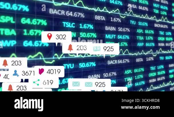 Scrolling graphs initiating bubbles updating counts clustering then ...