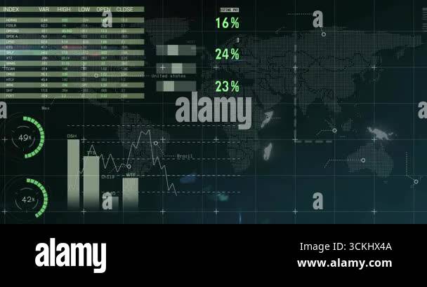 Dashboard launching multiple charts and tables as map grid background ...