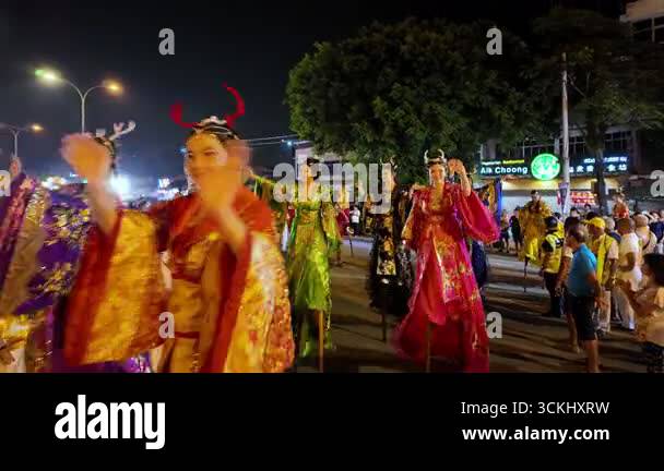 Raja Uda, Penang, Malaysia - Sep 21 2024: People are walking down the ...
