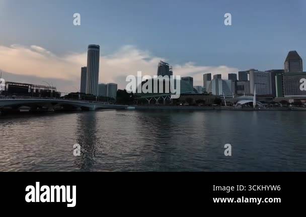 Marina Sand, Singapore - Jul 17 2024: A city with a bridge and a large ...