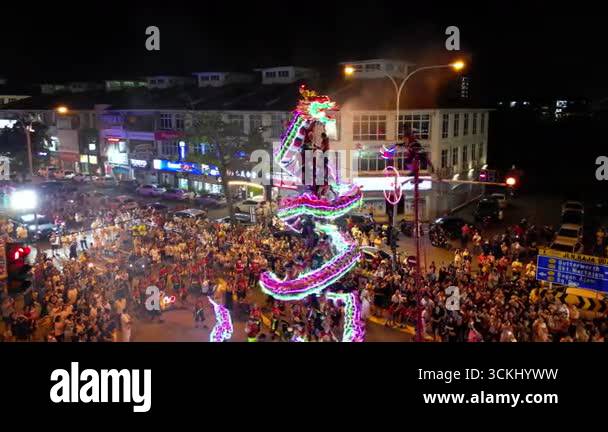 Raja Uda, Penang, Malaysia - Sep 21 2024: Bright LEDs on the giant ...