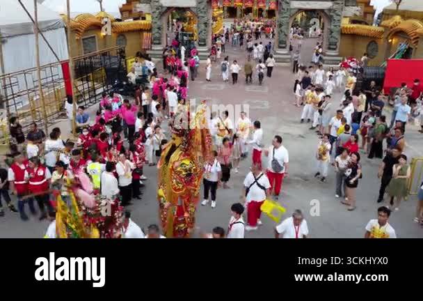 Raja Uda, Penang, Malaysia - Sep 21 2024: The sacred procession at Tow ...