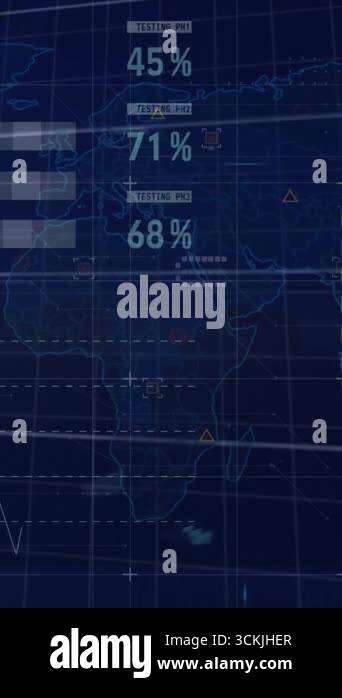 Animation of multiple graphs, changing numbers and infographic ...