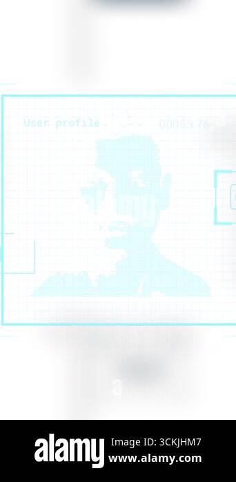 Animation of social media reactions and user photo over white ...