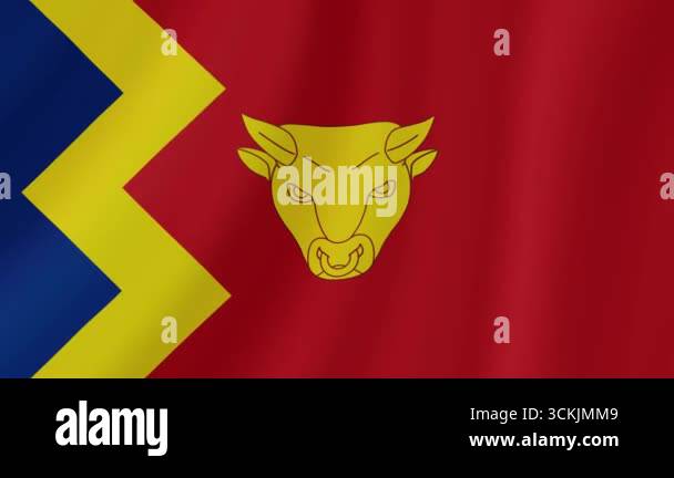Birmingham Waving Flag. Realistic Flag Animation. Seamless Loop ...