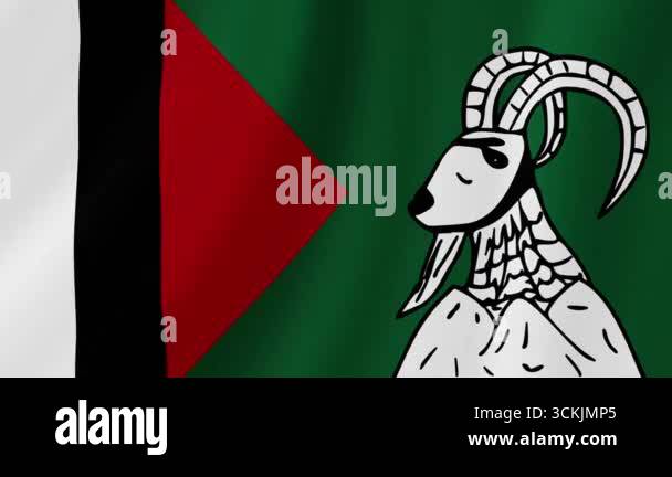 Balawaristan Waving Flag. Realistic Flag Animation. Seamless Loop ...