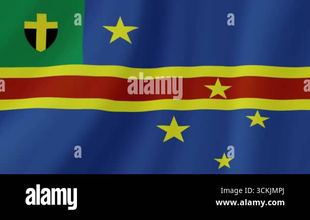 Tafea Province Waving Flag. Realistic Flag Animation. Seamless Loop ...