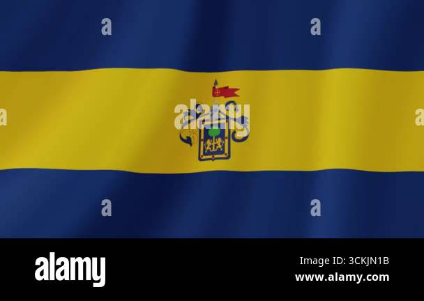 Guadalajara Waving Flag. Realistic Flag Animation. Seamless Loop ...
