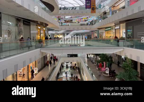 Kharkiv, Ukraine - March, 16, 2025: A large multi-level shopping center ...