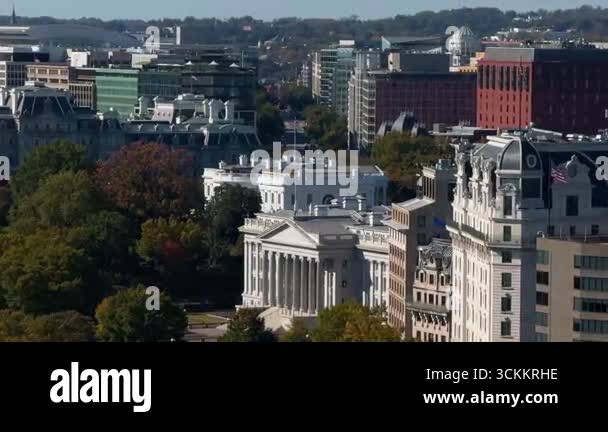 Explore panoramic views of the White House, US Treasury, and Willard ...