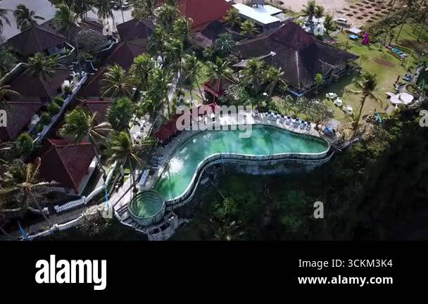 Aerial view of Parangtritis Beach in Bantul, Yogyakarta, Indonesia ...