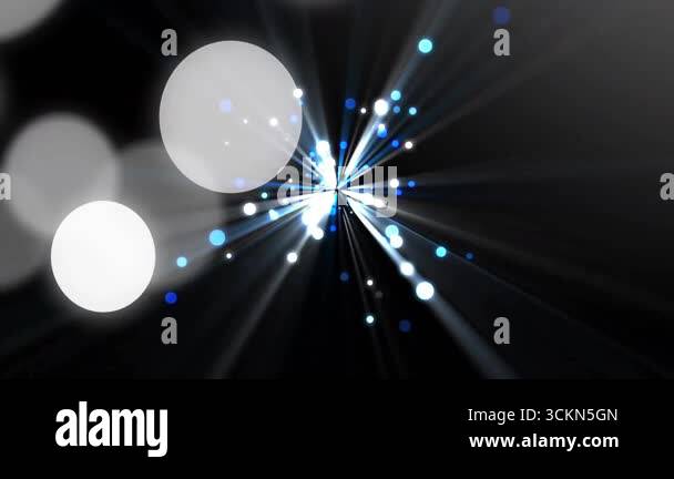 Initial burst appearing in void sending beams as discs drifting across ...