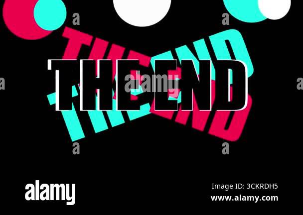 The end text. Motion animation Stock Video Footage - Alamy